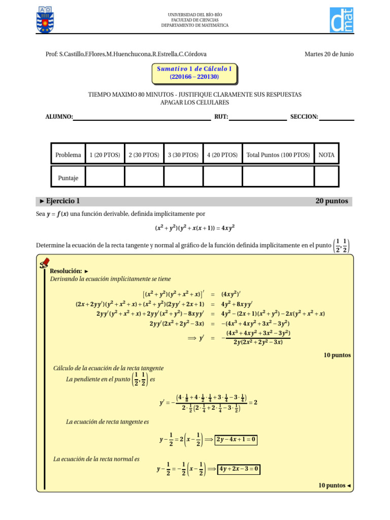 C1 M2 D Pauta | PDF | Física Matemática | Geometría Elemental