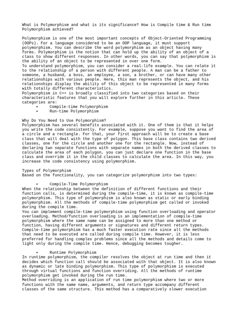 Csc Pdf Inheritance Object Oriented Programming Method