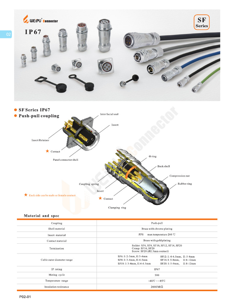 SF12-Series-WEIPU-Connector | PDF SF12-Series-WEIPU-Connector | PDF