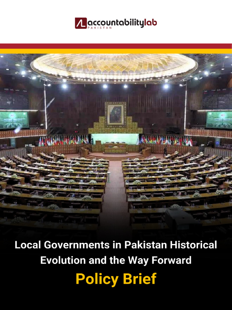 Local Governance in Pakistan: History & Future | PDF | Politics Of ...