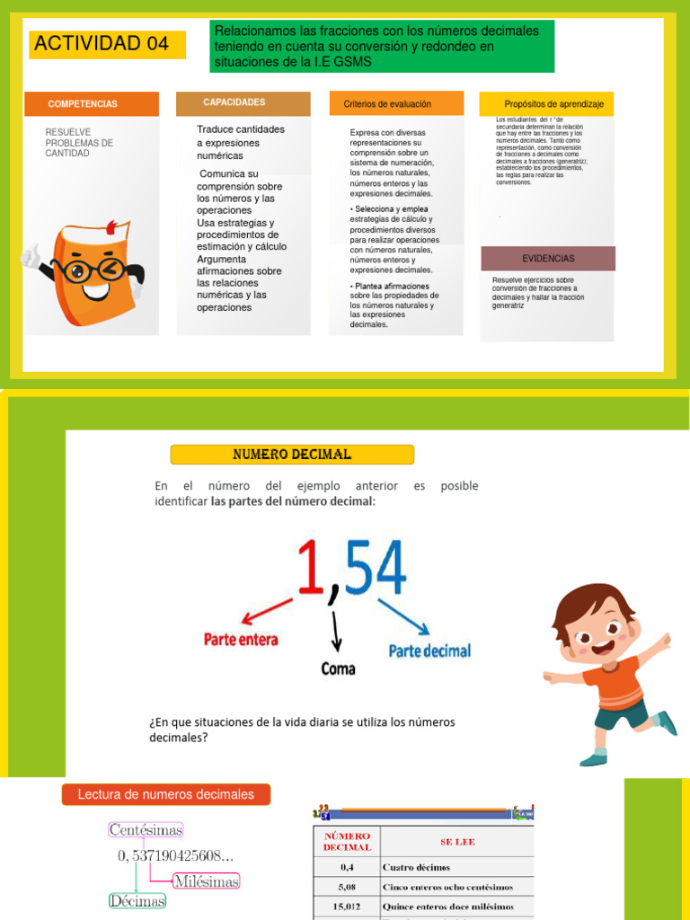 4 Guia Mat 1°eda 8 | PDF | Decimal | Matemática Elemental