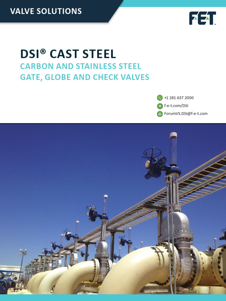 DSI Cast Steel | PDF | Valve | Mechanical Engineering