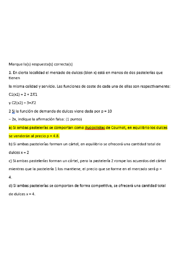 Examen Final de Micro - Espinoza | PDF