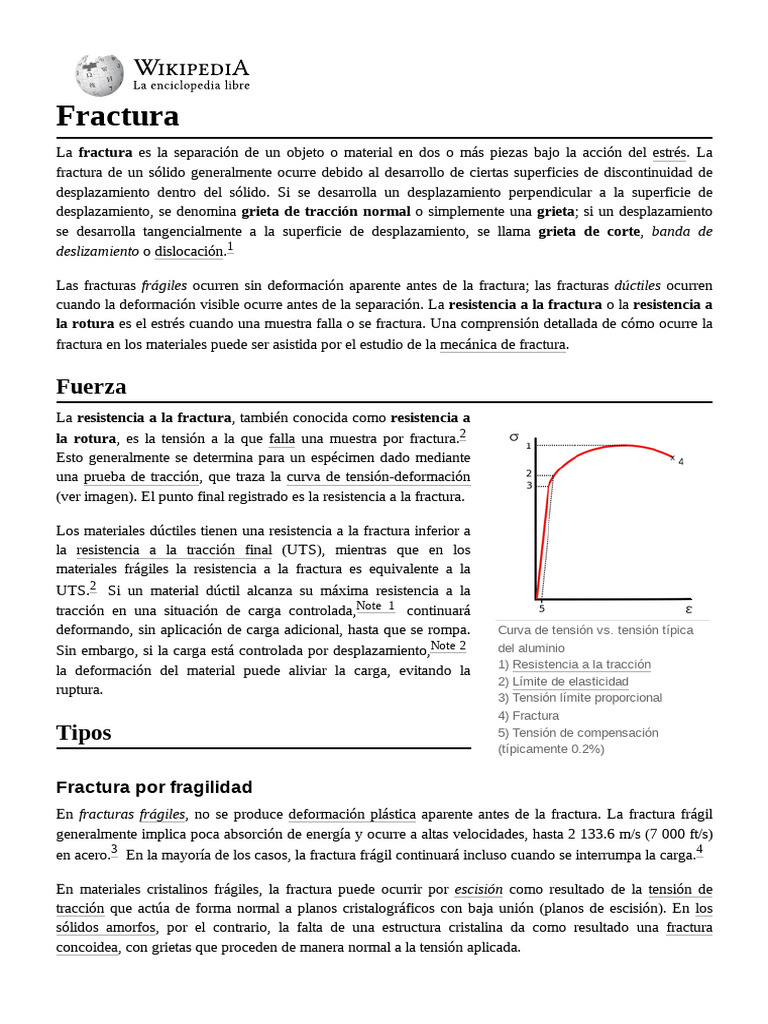 Frac Tura | PDF | Fractura | Mecánica de Medios Continuos