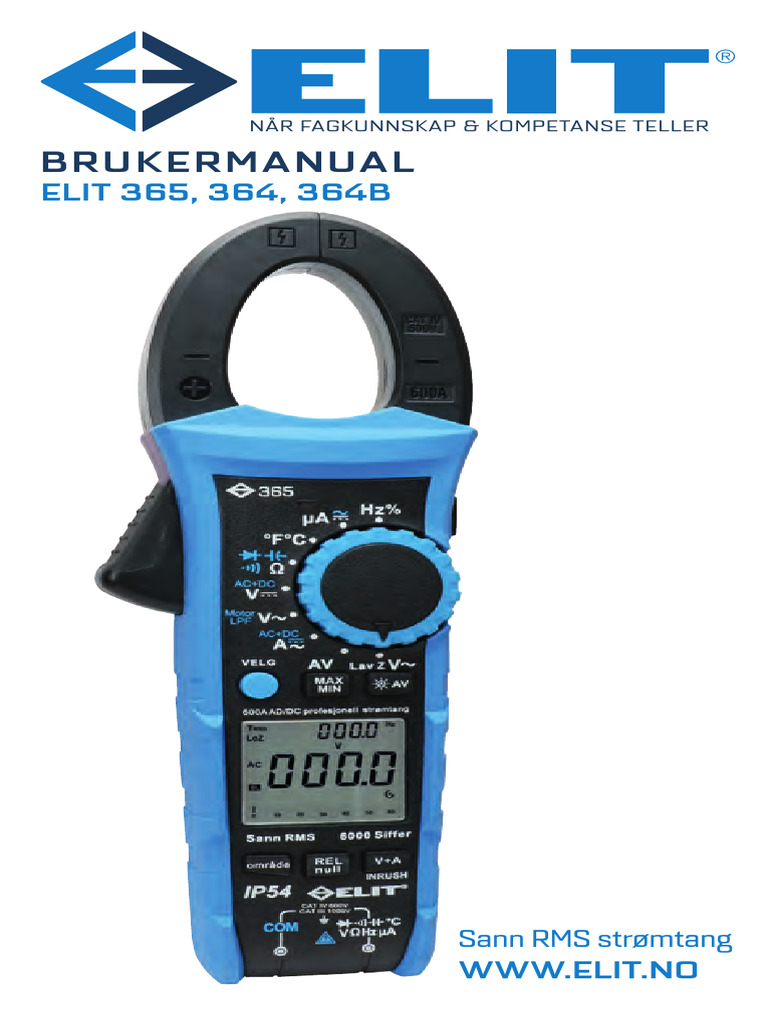 Brukermanual ELIT-365 NO EN | PDF