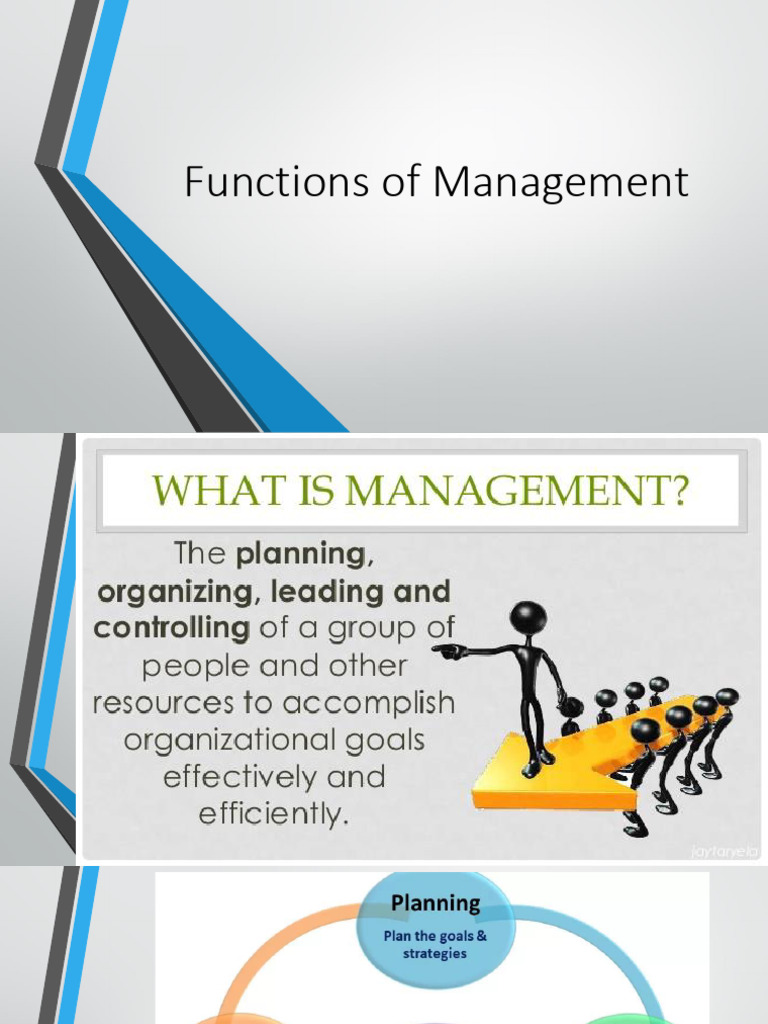 Functions of Management | PDF | Goal | Leadership