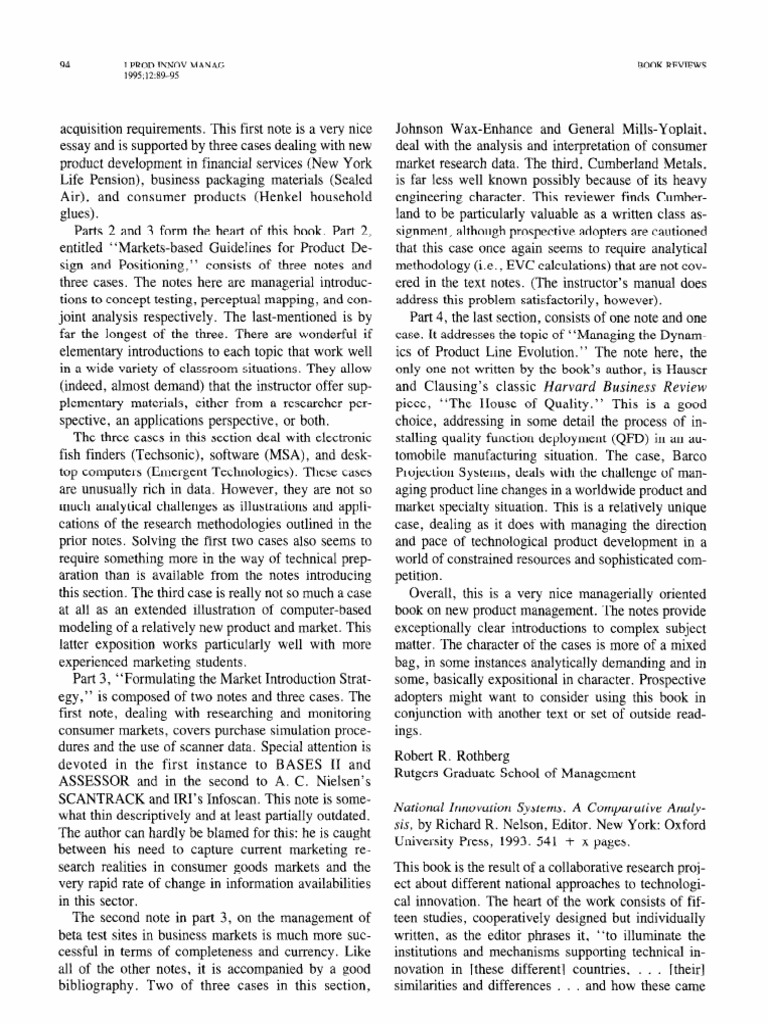 National Innovation Systems A Comparativ | PDF | Innovation | Economies