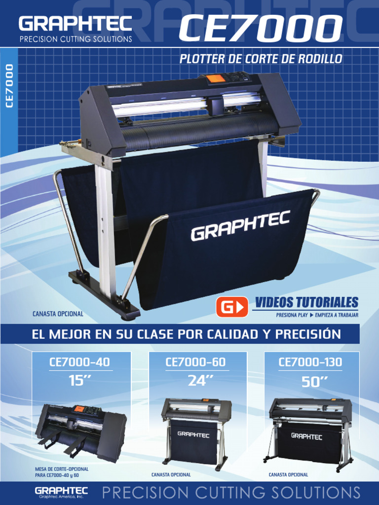 GRAPHTEC CE7000 Brochure | PDF | Almacenamiento de datos de la computadora | USB