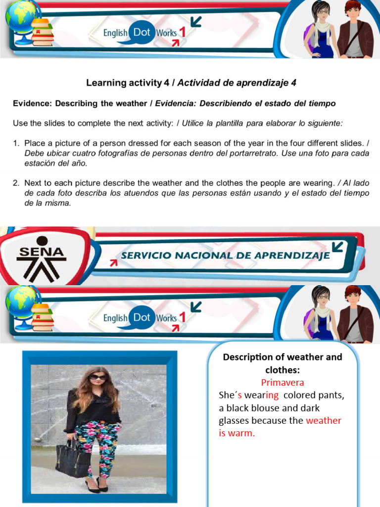 Describing The Weather JEM | PDF