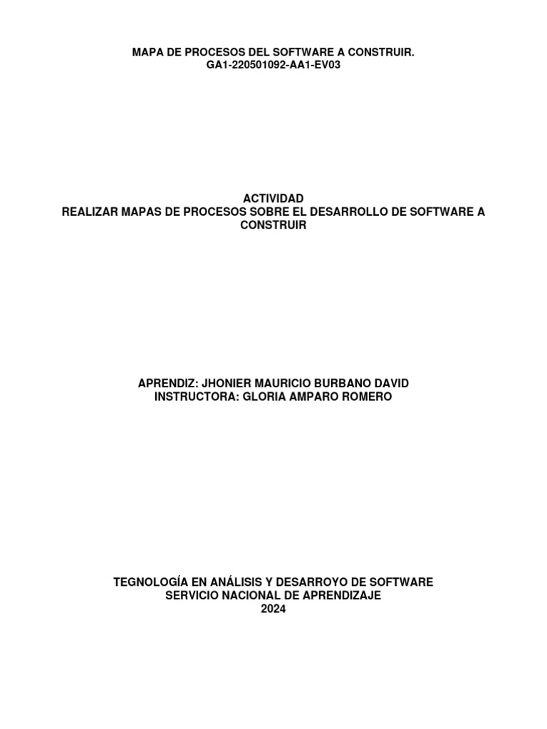 Mapa de Procesos Del Software A Construir | PDF | Usuario (informática ...