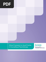 BACP Ethical Framework 2025 | PDF | Psychotherapy | Counseling Psychology