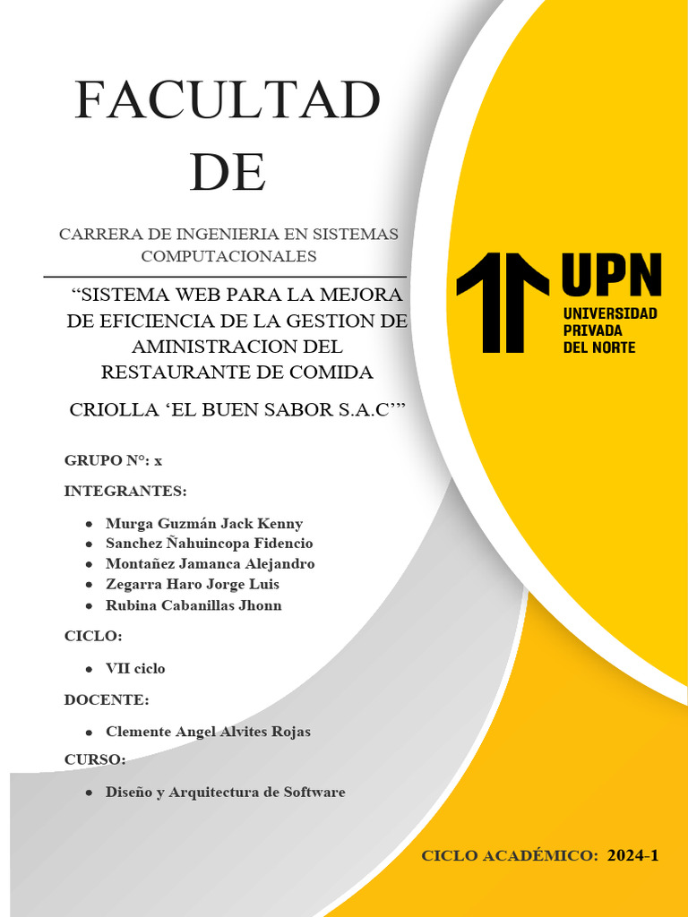 Proyecto Diseño y Arquitectura de Software T3 | PDF | Caso de uso | Calidad (comercial)