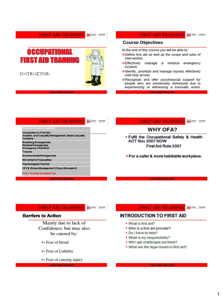 OFA Handout PDF | PDF | Cardiopulmonary Resuscitation | First Aid