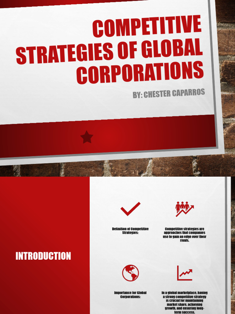 Competitive Strategies for Global Firms | PDF | Brand | Strategic ...