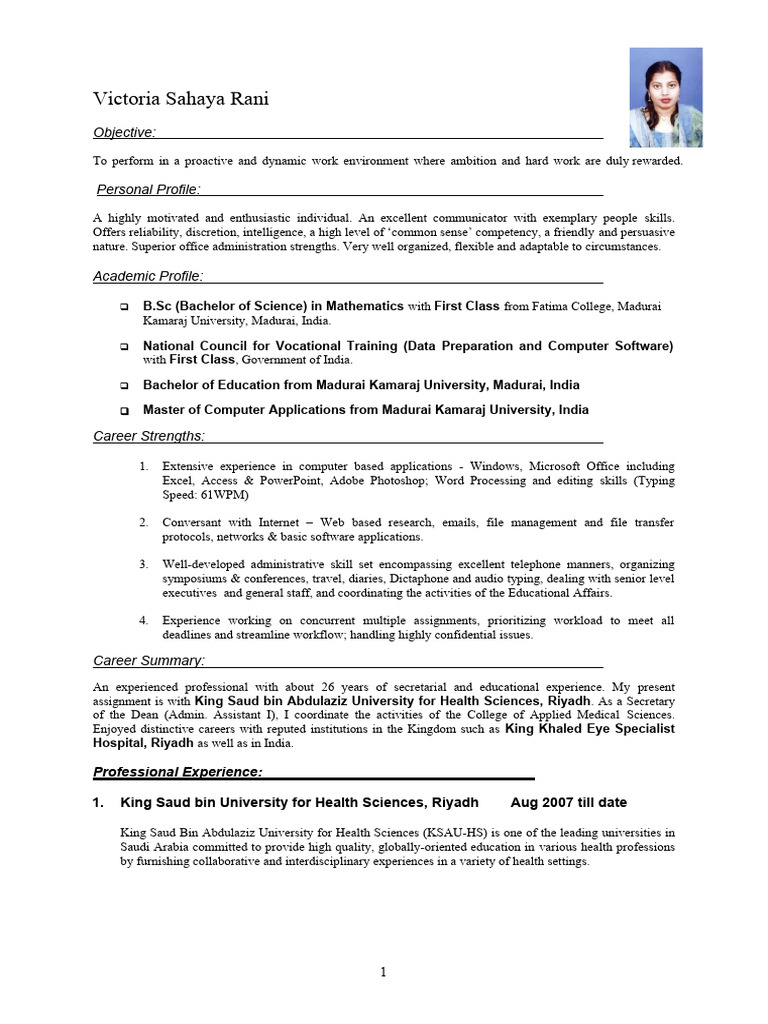 Resume - Victoria | PDF | Hospital | Nursing