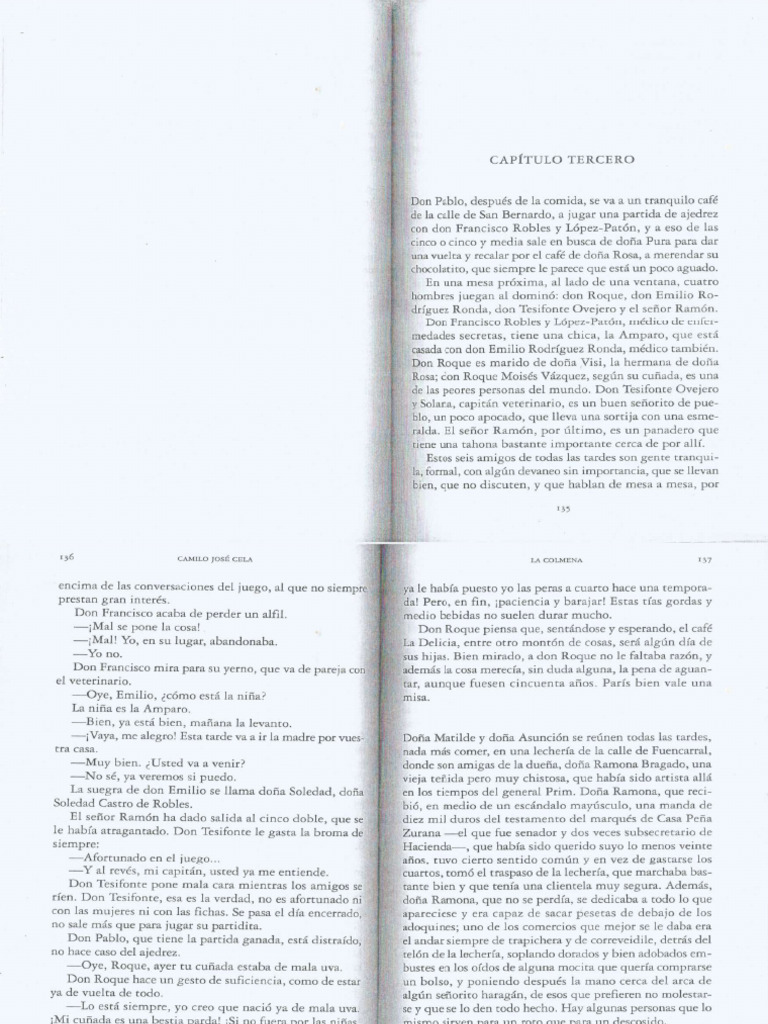 La Colmena - Capitulo 3 | PDF