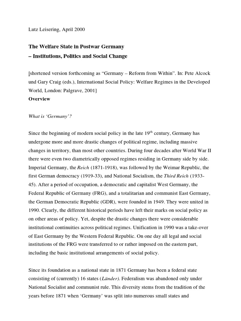 welfare | Download Free PDF | Welfare | Pension