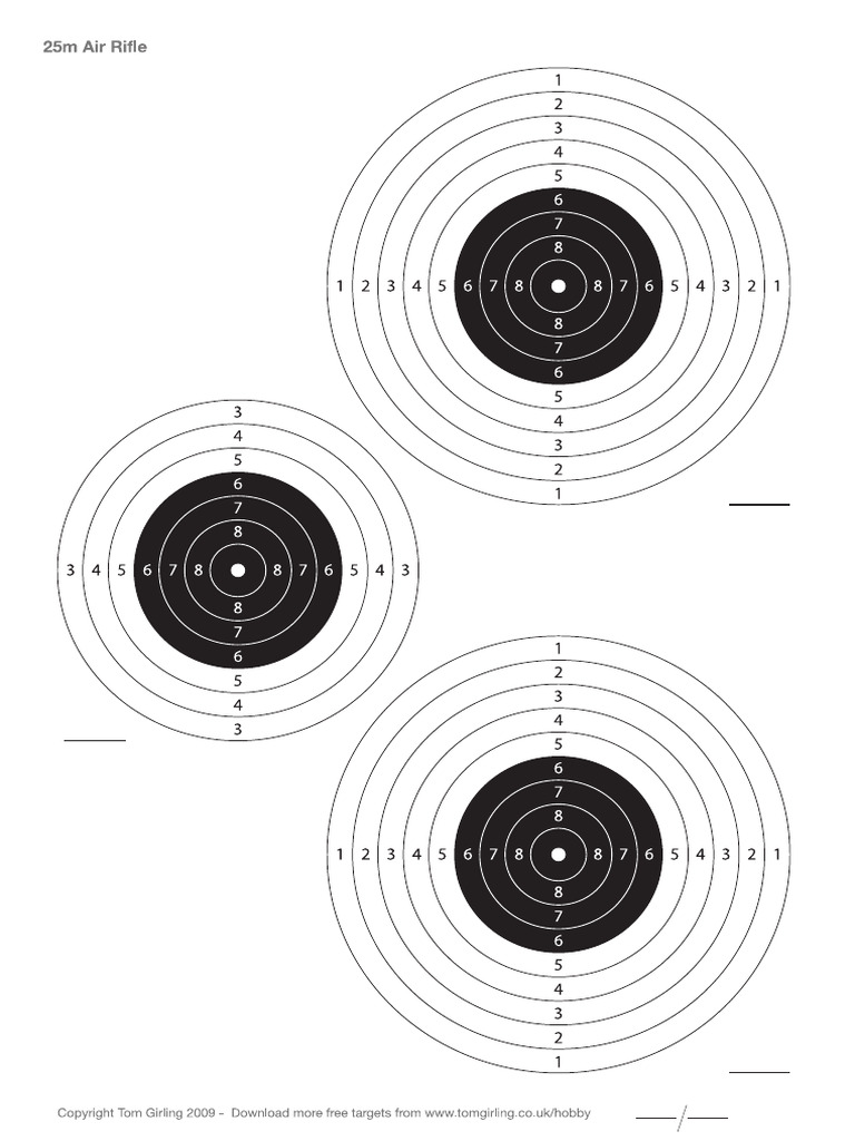A4 25m Air Rifle Target | PDF