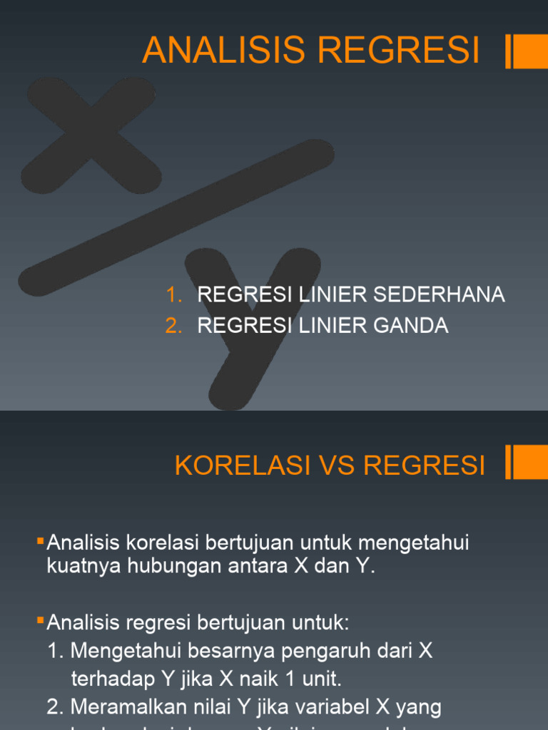 Analisis Regresi: Linier & Ganda | PDF