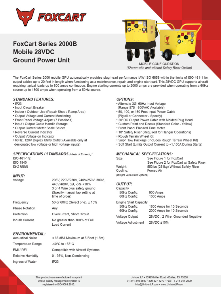 FoxCart-2000B-RevF | PDF | Mains Electricity | Amplifier