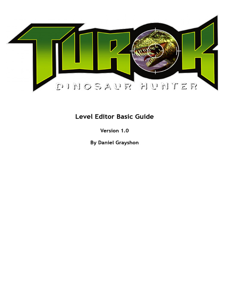 Turok Editor Guide | PDF | Texture Mapping | Computer Keyboard