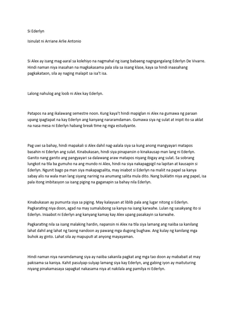 Si Ederlyn-WPS Office | PDF