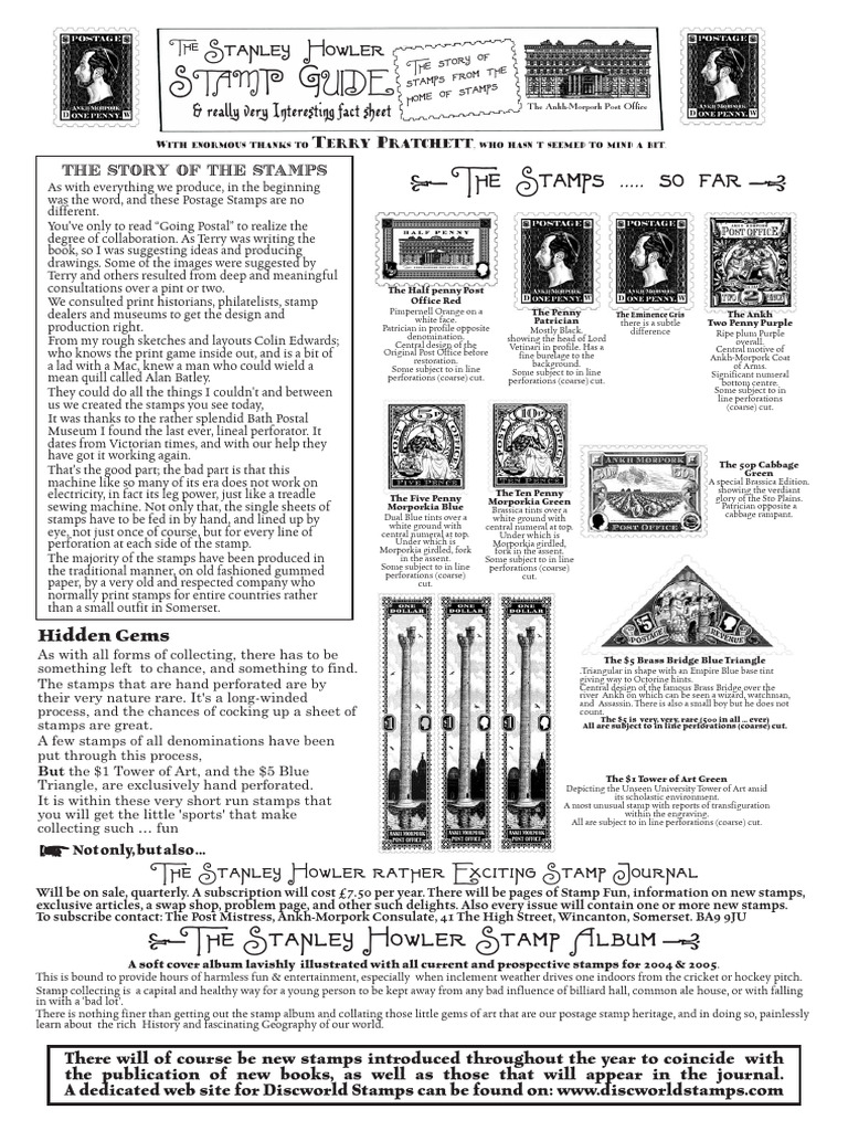 Discworld stamp_flyer | PDF | Postage Stamp | Written Communication