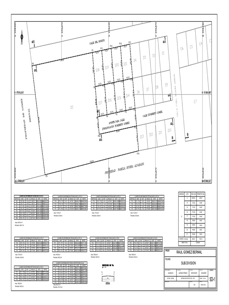 PLANO DE SUB DIVISION-Layout1 (2) | Descargar gratis PDF | Geografía | Geodesia