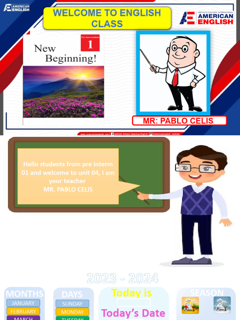 Pre Interm 01 Unit 4c & Review American English February 24th, 2024 ...