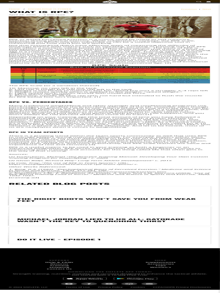 What Is Rpe - Soflete | PDF | Strength Training
