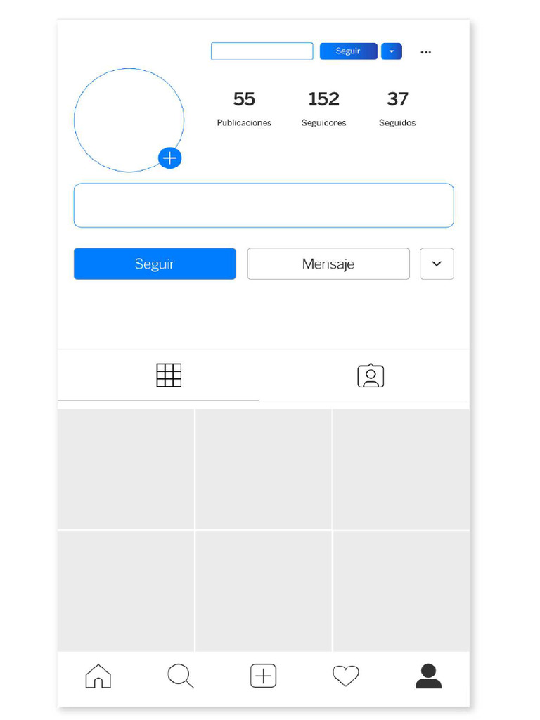 Perfil de Instagram en Blanco | PDF