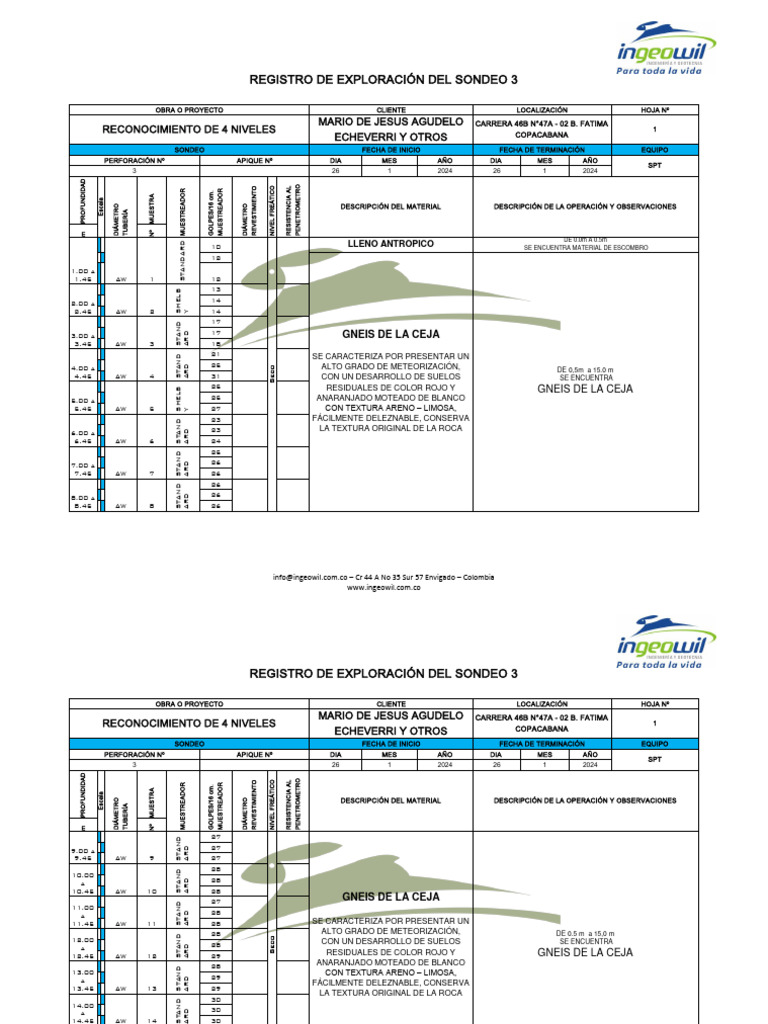 SPT 3 | PDF | Geología | Ciencias de la Tierra