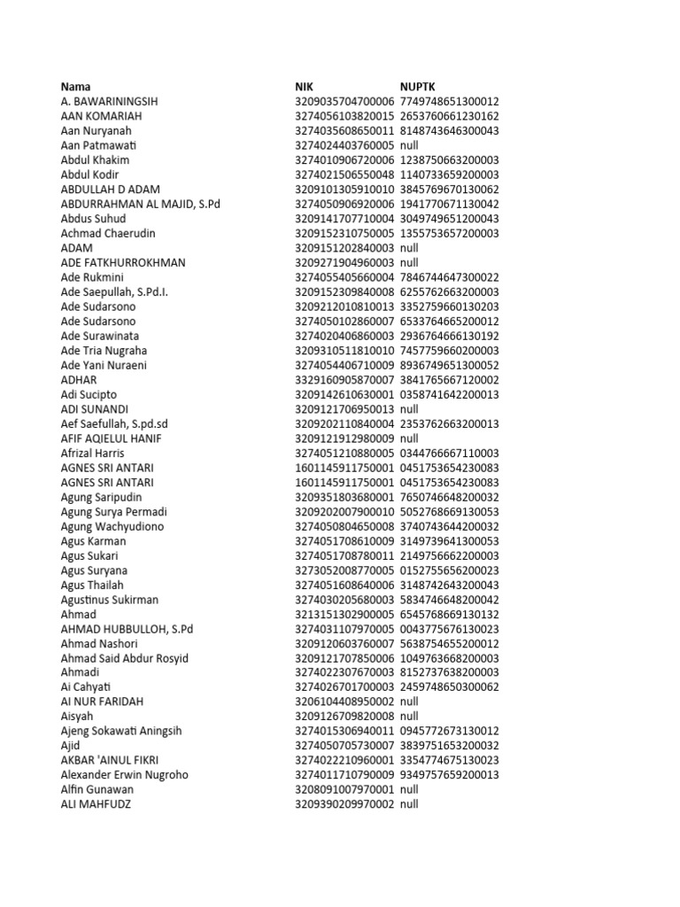 Individu Guru - Data Pokok Pendidikan | PDF