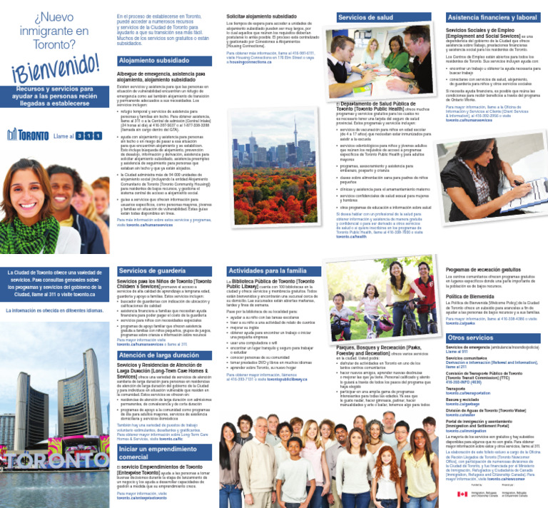 8c3f-newcomer-welcome-brochure-spanish | PDF | Cuidado de los niños ...