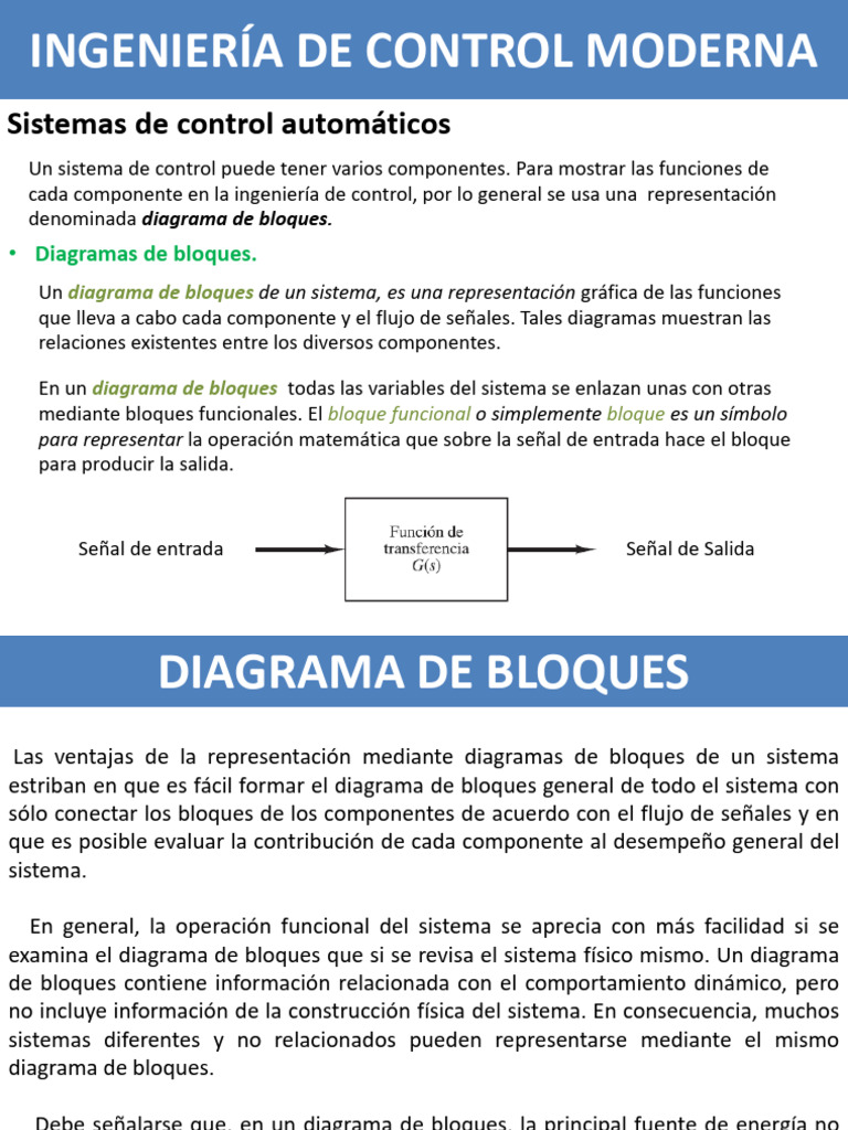 Diagrama de Bloques 2022 | PDF | Sistema de control | Sistema