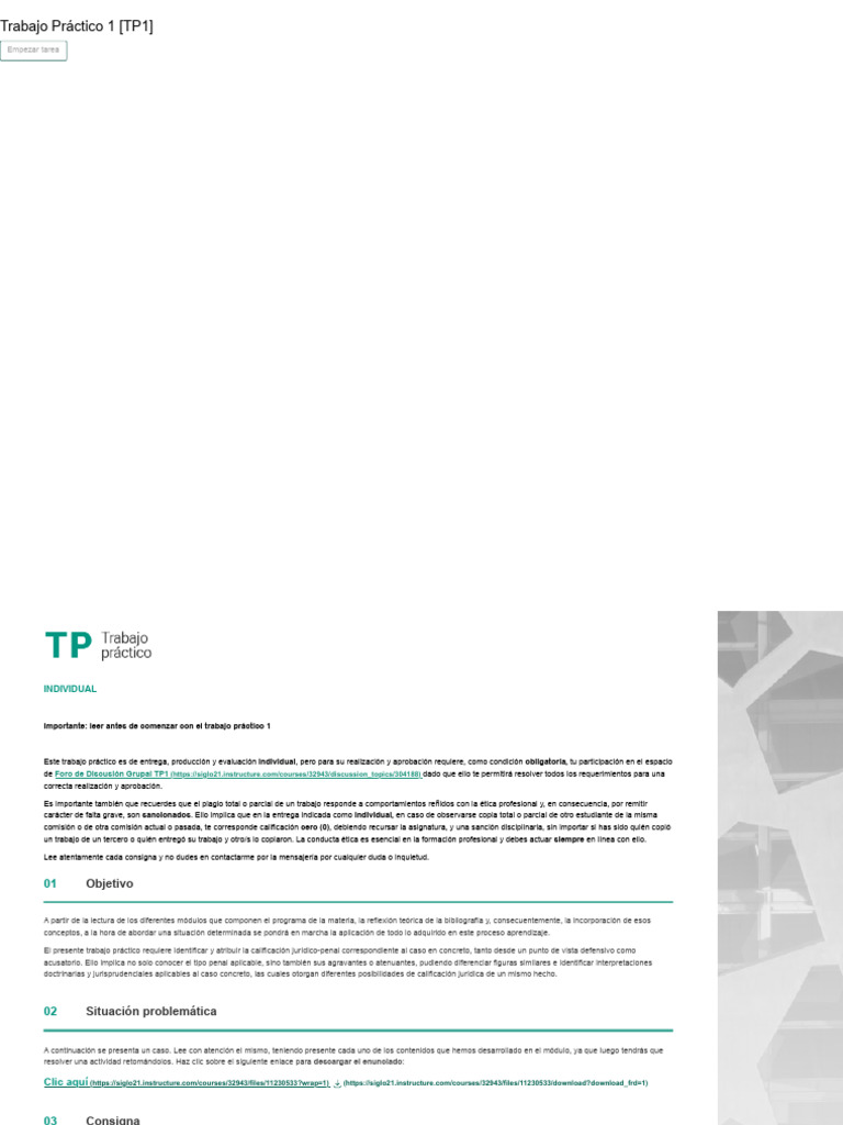 Trabajo Práctico 1 [TP1] | PDF