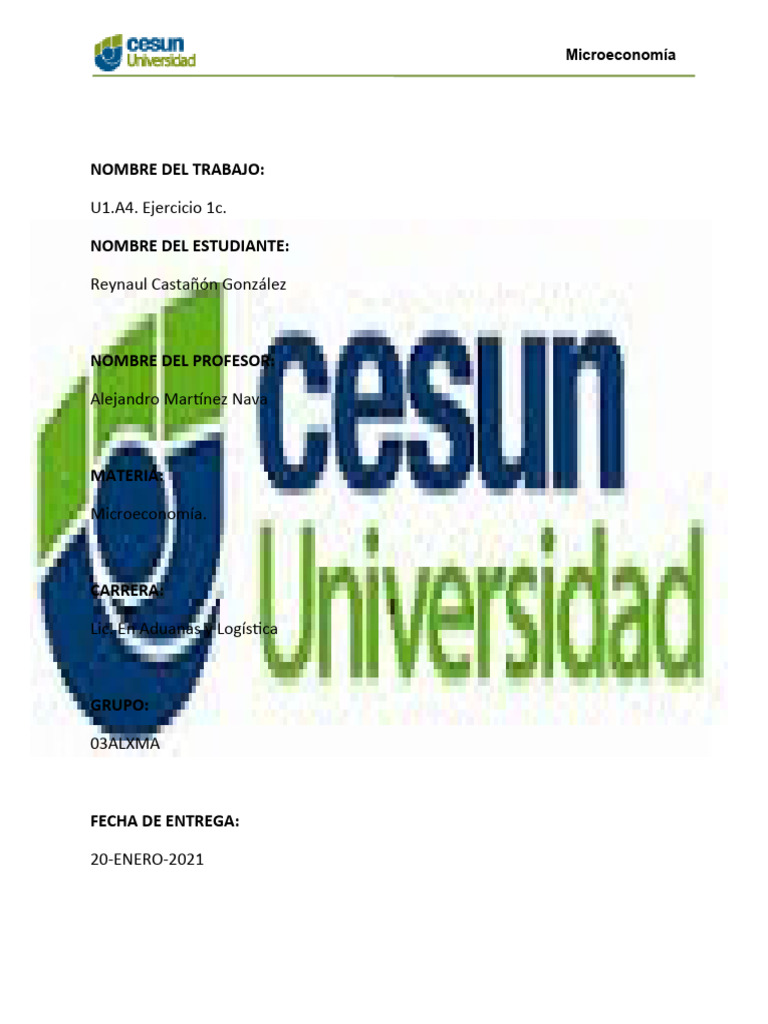 Ejercicio 1c Pdf Costo De Oportunidad Business