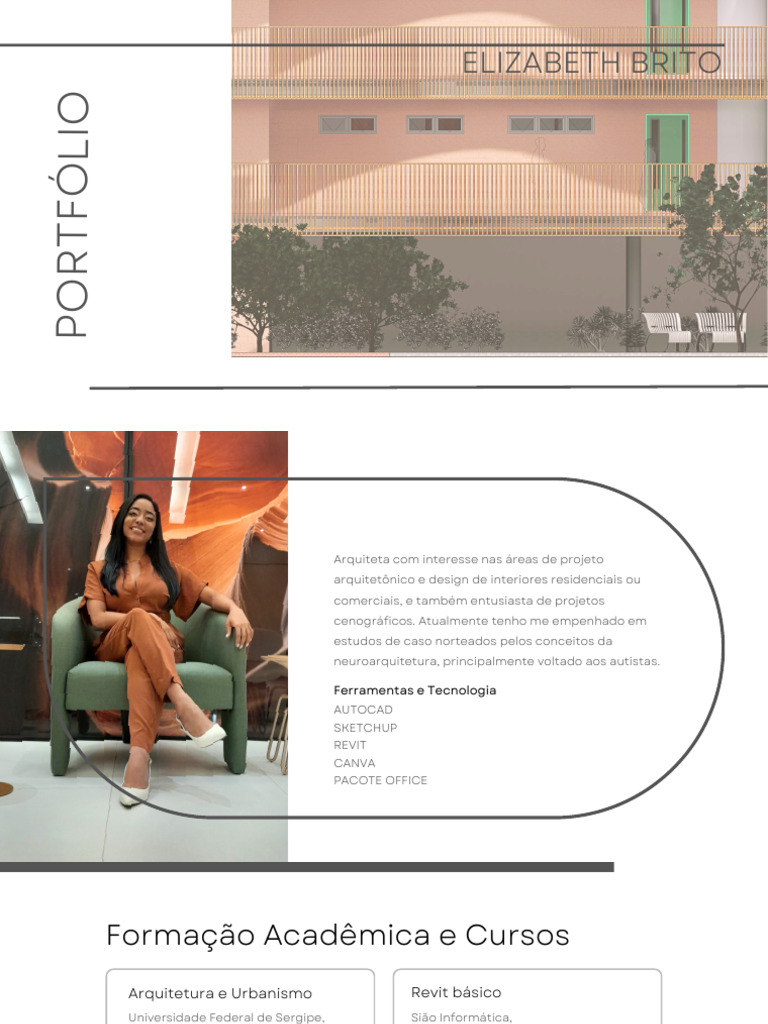 Portfólio Elizabeth Brito | PDF | Auto Cad