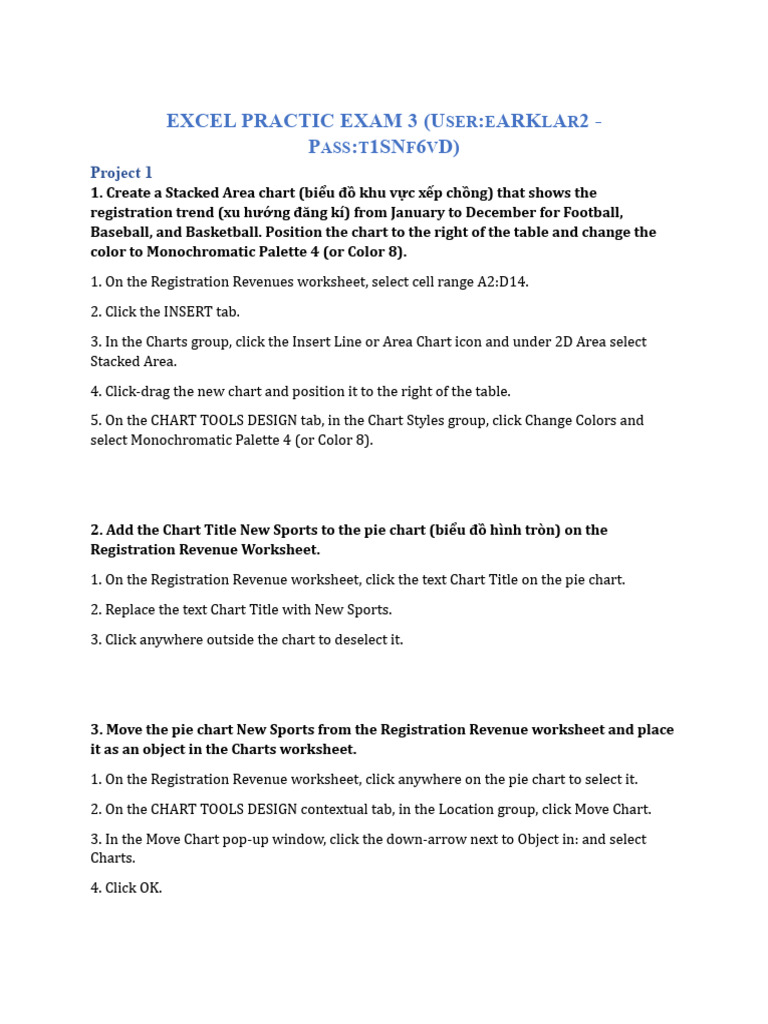 EXCEL PRACTIC EXAM 3 | PDF | Comma Separated Values | Worksheet