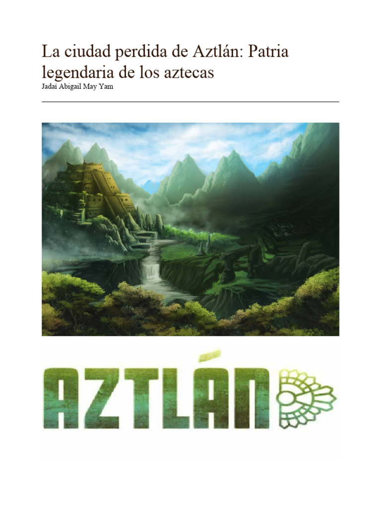 La Ciudad Perdida de Aztlán - 073725 | PDF | Cultura de las Americas