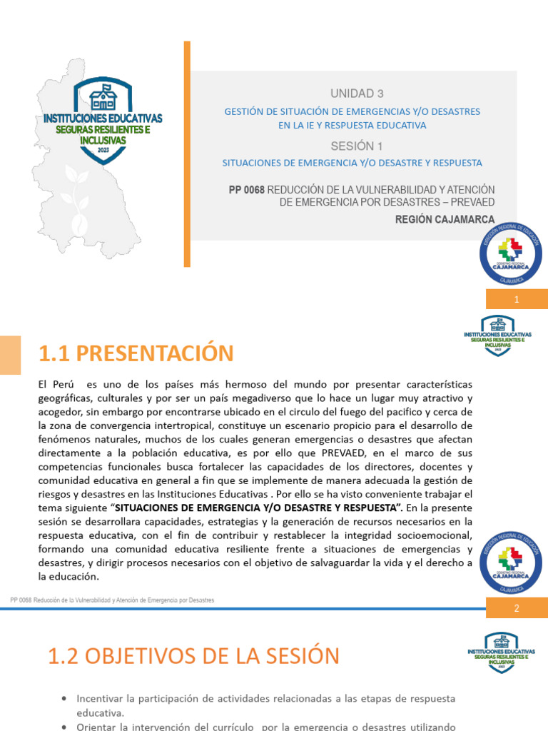 Unidad-3 Sesion-1 1 | PDF | Emergencia | Estrés (biología)