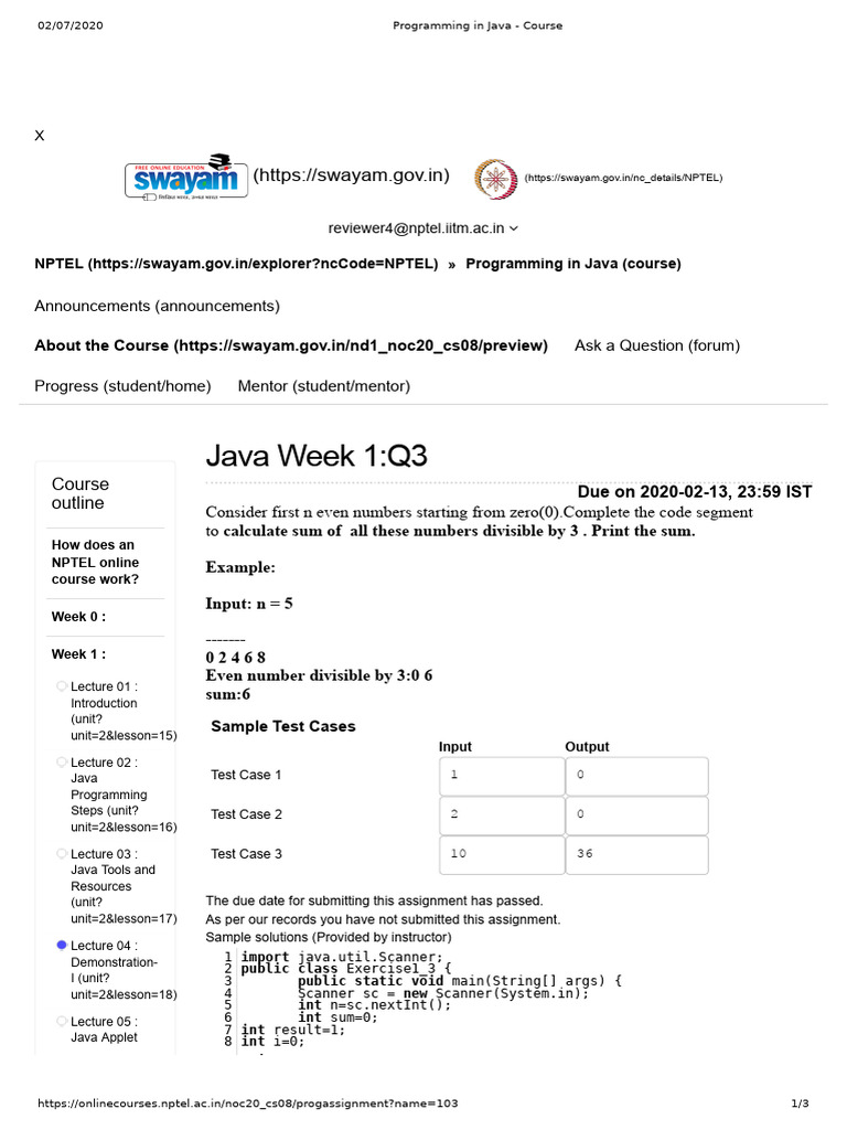 Noc20-Cs08 Week 01 Assignment 03 | PDF | Computer Programming | Software Engineering