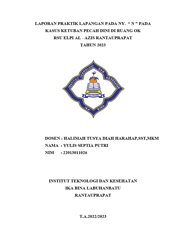 Cover Laporan KPD | PDF