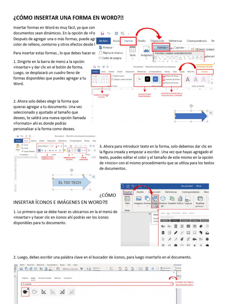 Actividades Ficha Insertar | PDF | Software