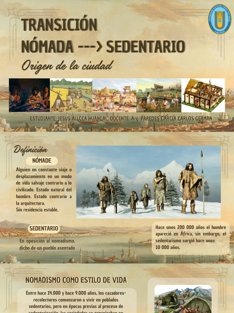 Transición de Nómada A Sedentario | PDF | Nómada | Neolítico