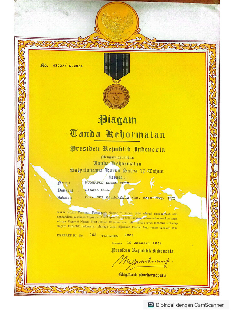 Piagam Kepsek | PDF