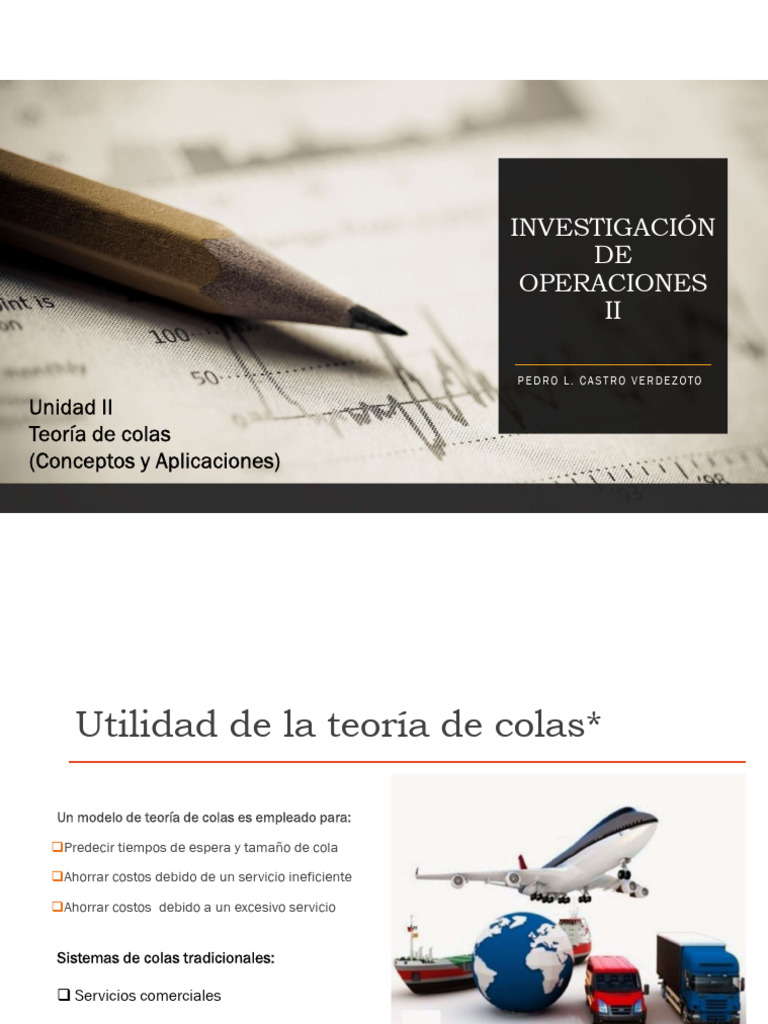 IO2 - Teoría de Colas - Conceptos | PDF | Matemáticas Aplicadas