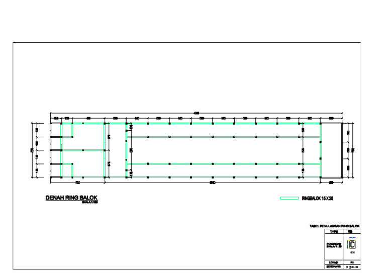 Denah Ring Balok | PDF