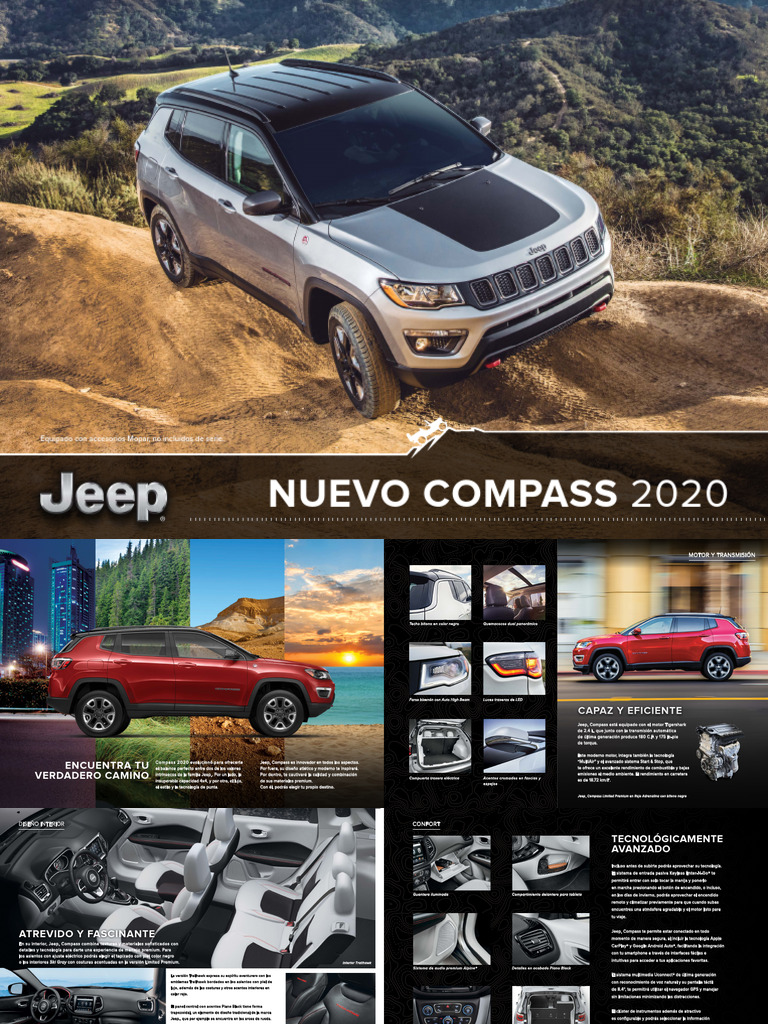 2020 - Ficha Técnica - Jeep Compass | PDF | Tracción en las cuatro ruedas | todoterreno