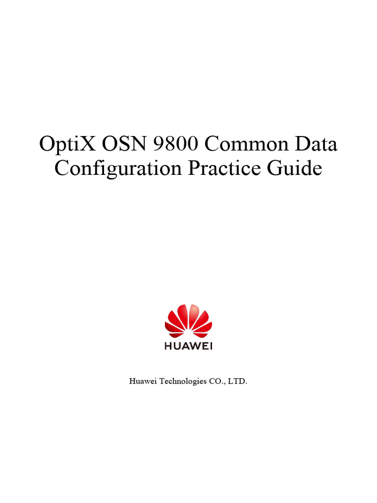 OptiX OSN 9800 Common Data Configuration | PDF | Optical Fiber ... OptiX OSN 9800 Common Data Configuration | PDF | Optical Fiber ...